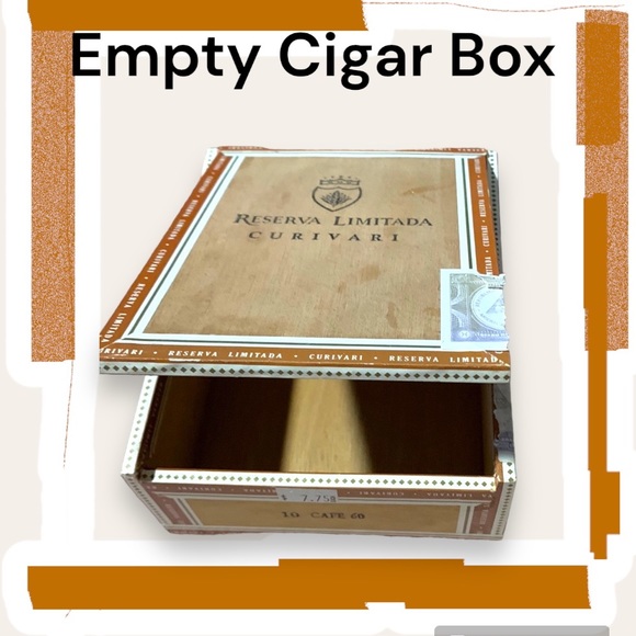 Storage & Organization | 1 Cigar Box Empty Use For Decor Storage More I ...